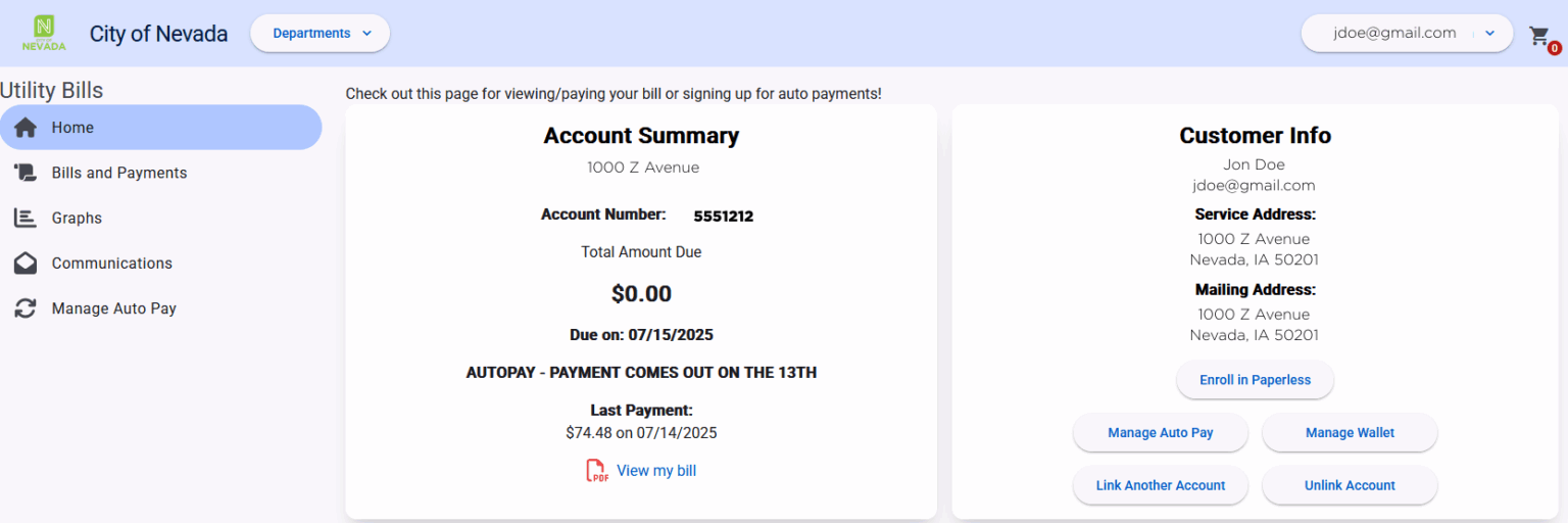 Register Your City Utility Account Now with our New Software! | City of ...